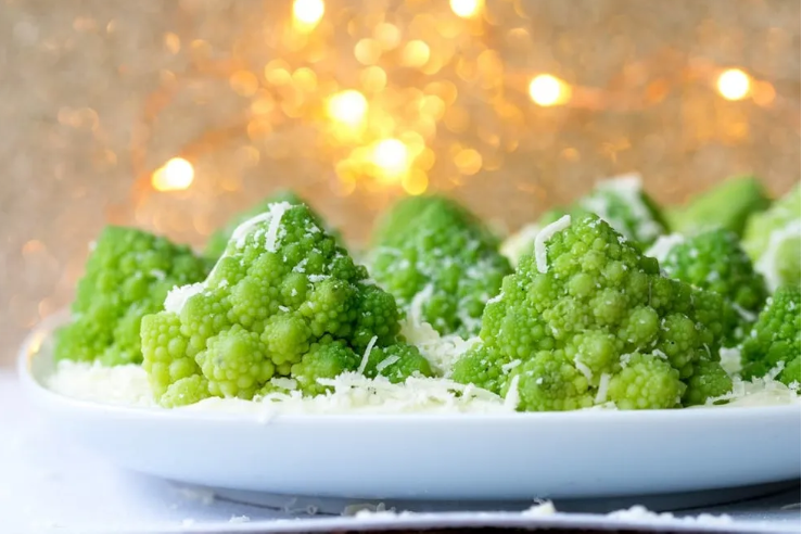 Romanesco Holiday Trees With Parmesan Snow – HolidayCooks.com